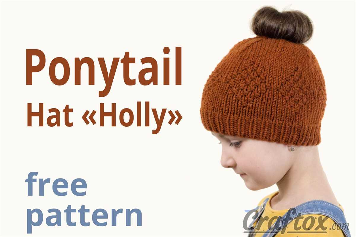 Cozy and Creative: Free Knitted Patterns for Ponytail Hats