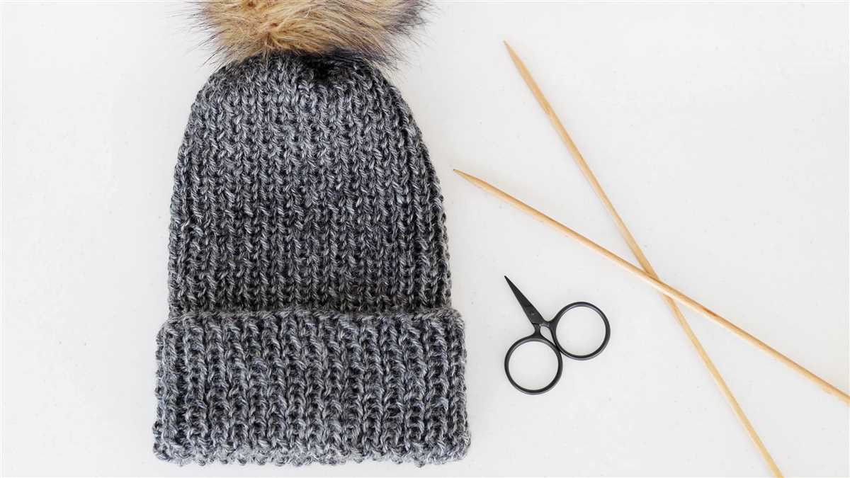 Simple Pattern for a 2x2 Rib Knit Hat Using Straight Needles
