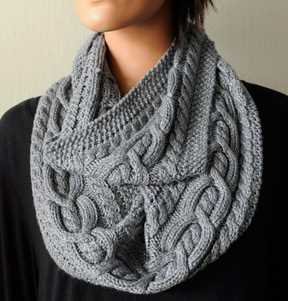 Free Aran Cowl Knitting Pattern