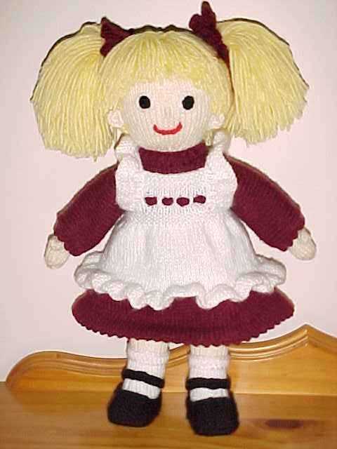 Unique knitting patterns for Aussie jeans toy