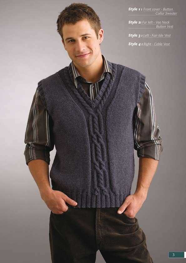 Cozy up with this free cable knit sweater vest pattern