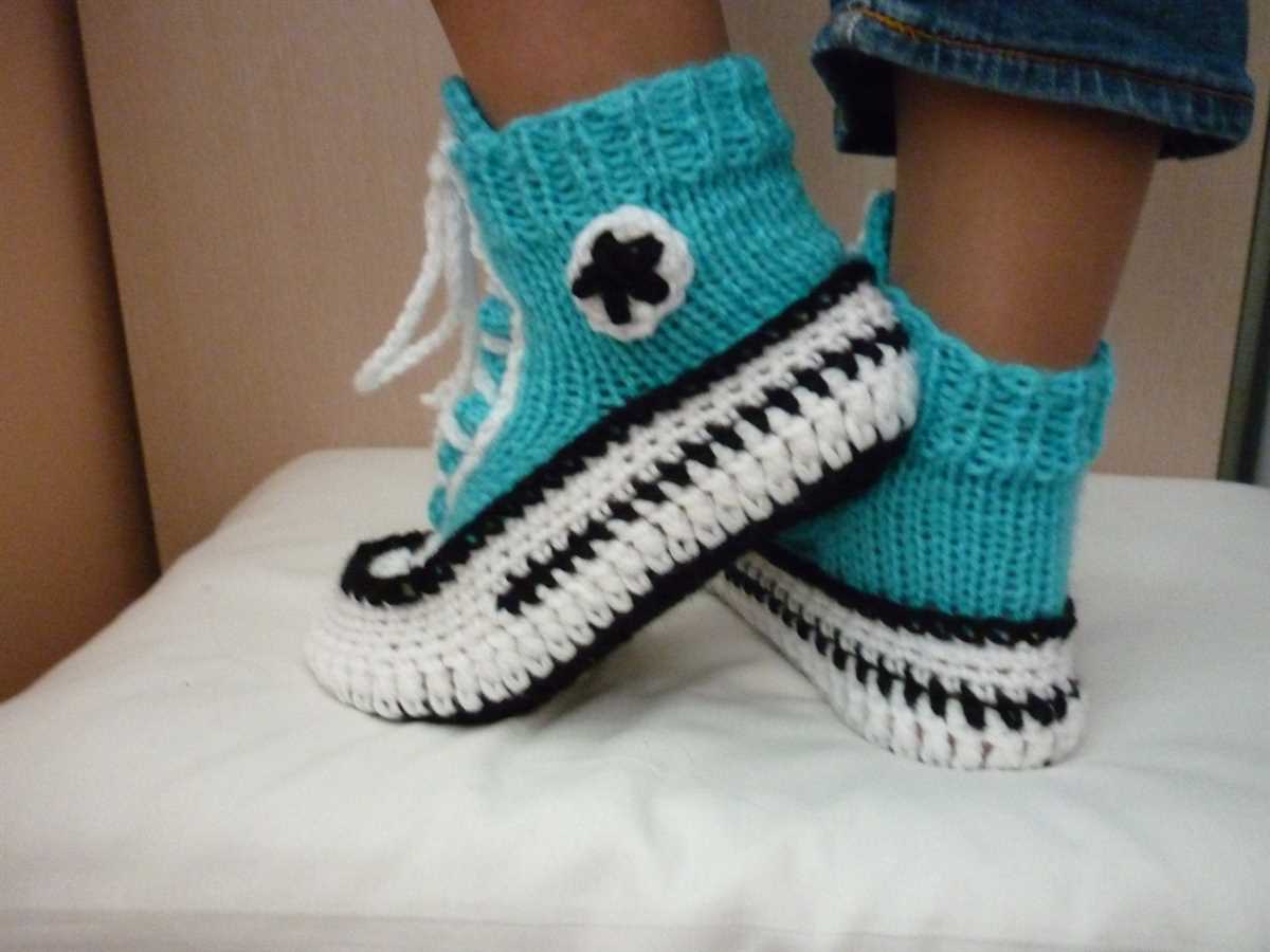 Cozy and Stylish: Knit Your Own Converse Slippers