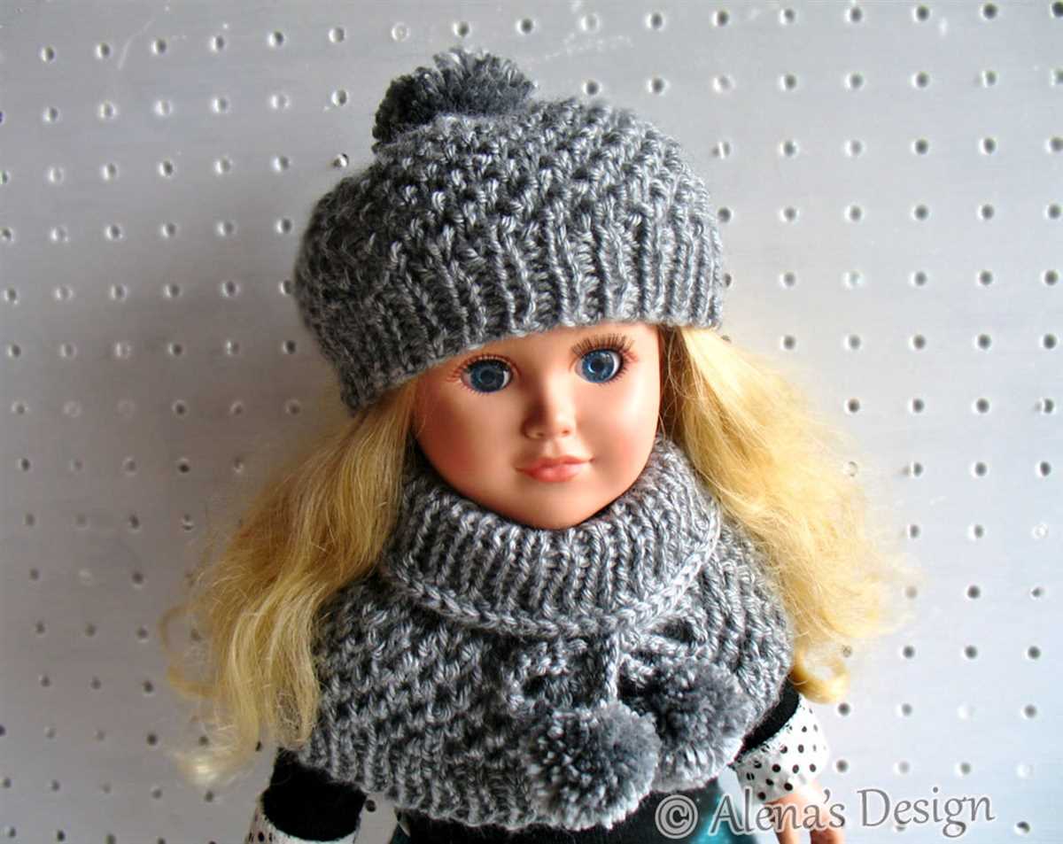 Free Knitting Pattern for Doll Hat