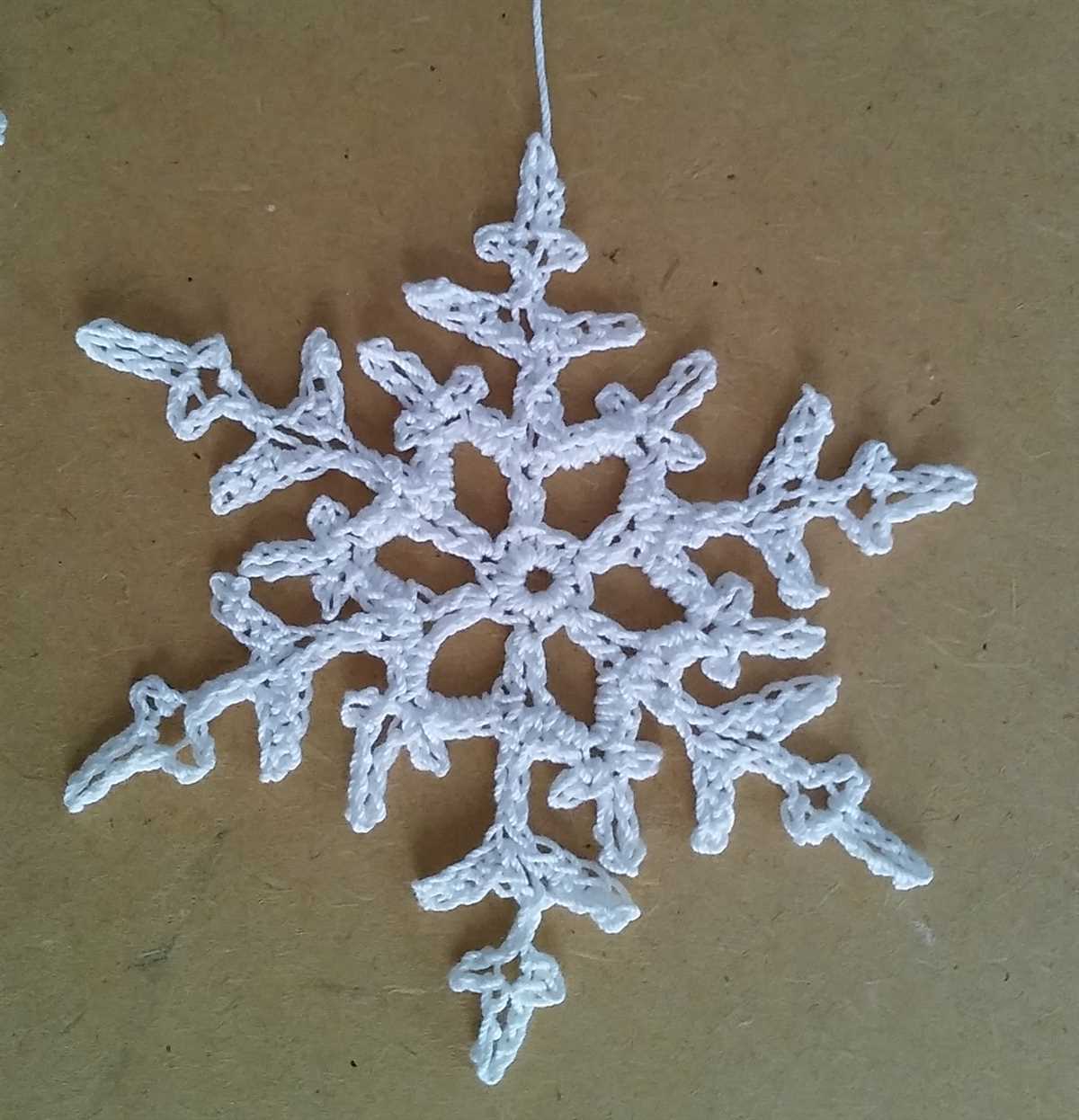 Simple and Beautiful Snowflake Knitting Pattern