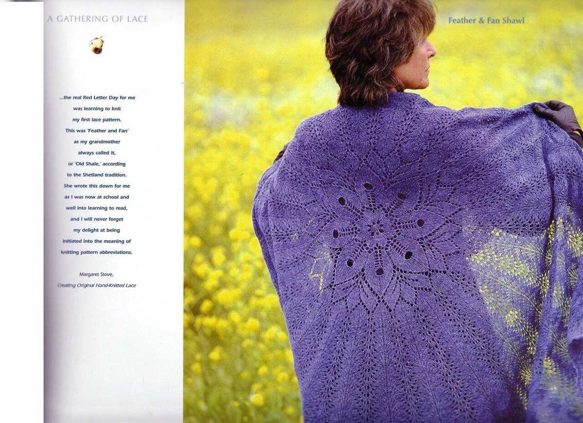 Creating Delicate Patterns: Feather and Fan Lace Knitting Technique
