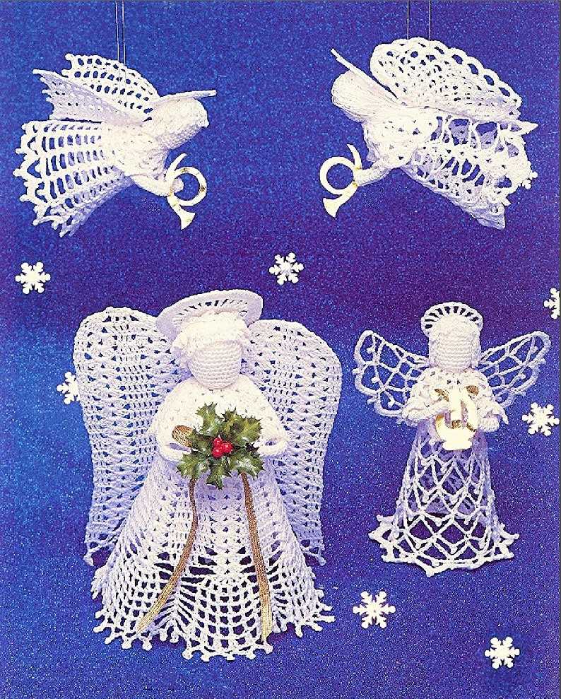 Unique Pattern for a Hand-Knitted Angel Tree Topper