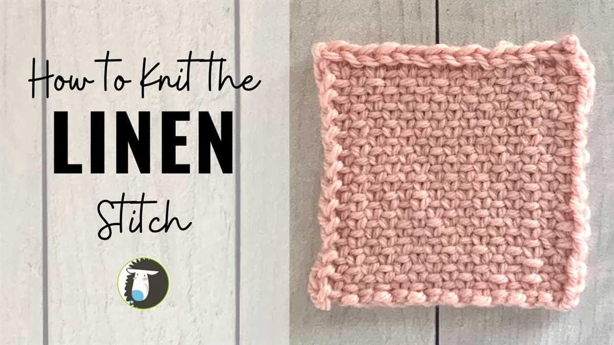 Easy Dishcloth Pattern Using the Knit Linen Stitch