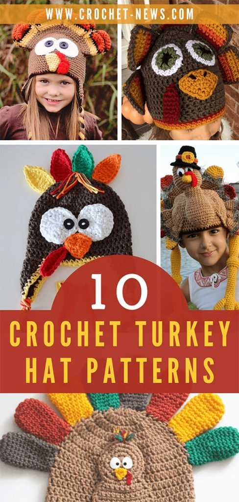 Free pattern for knitting a turkey hat