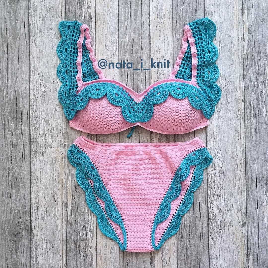 Stylish and Easy-to-Make Knit Bikini Pattern for Free