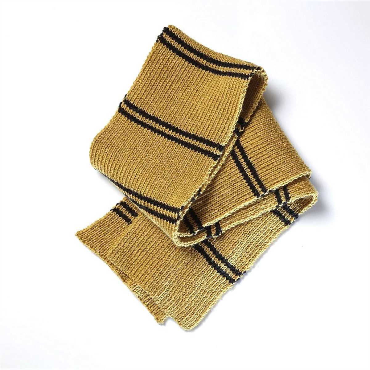 Cozy Hufflepuff Scarf: A Knitting Pattern