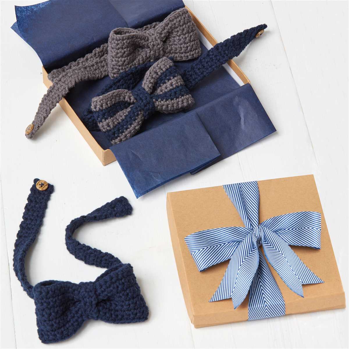 Unique pattern for knitted hair ties