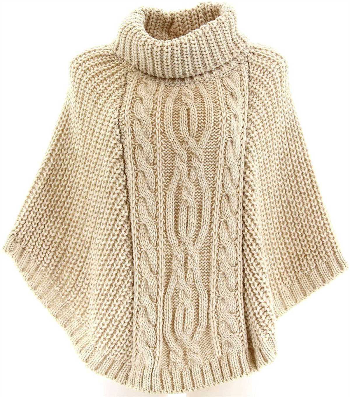 Cozy and stylish: Discover unique knitted poncho patterns!