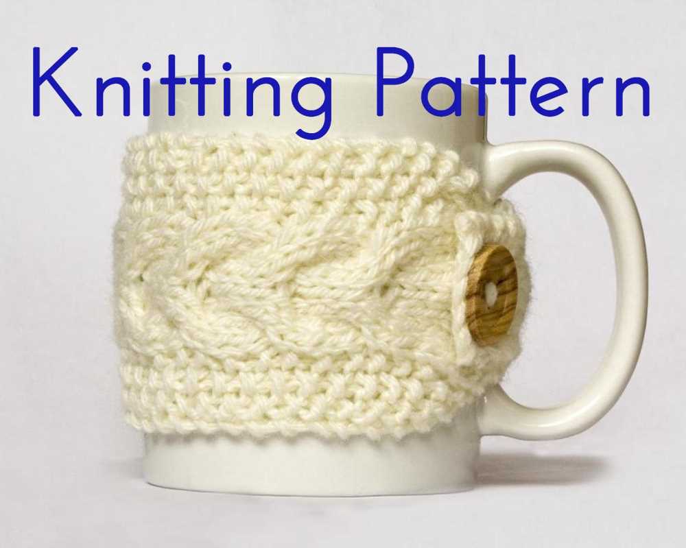 Get cozy with a free knitting pattern for a coffee cup sleeve