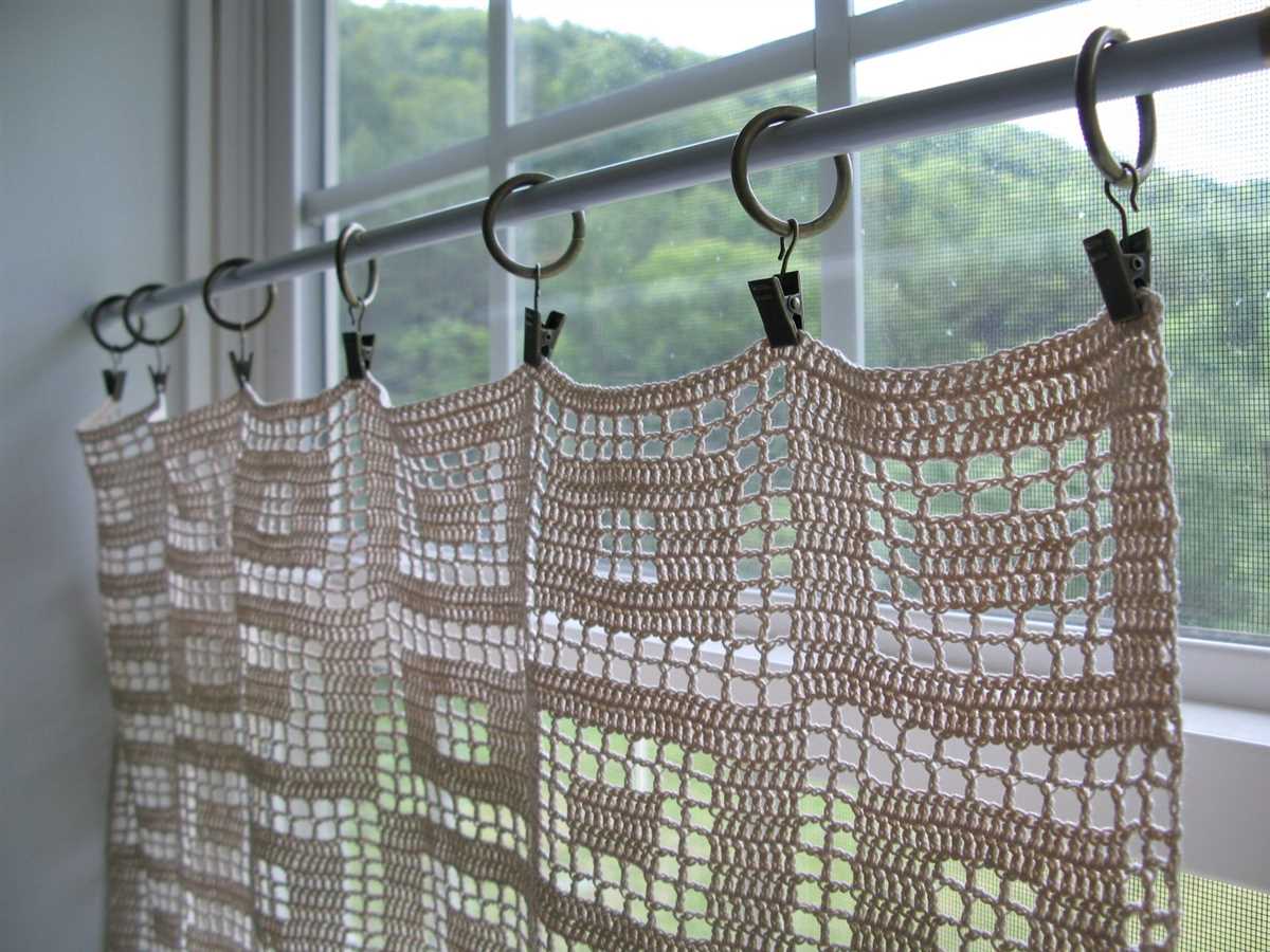 Stitch your own unique curtains with these knitting patterns