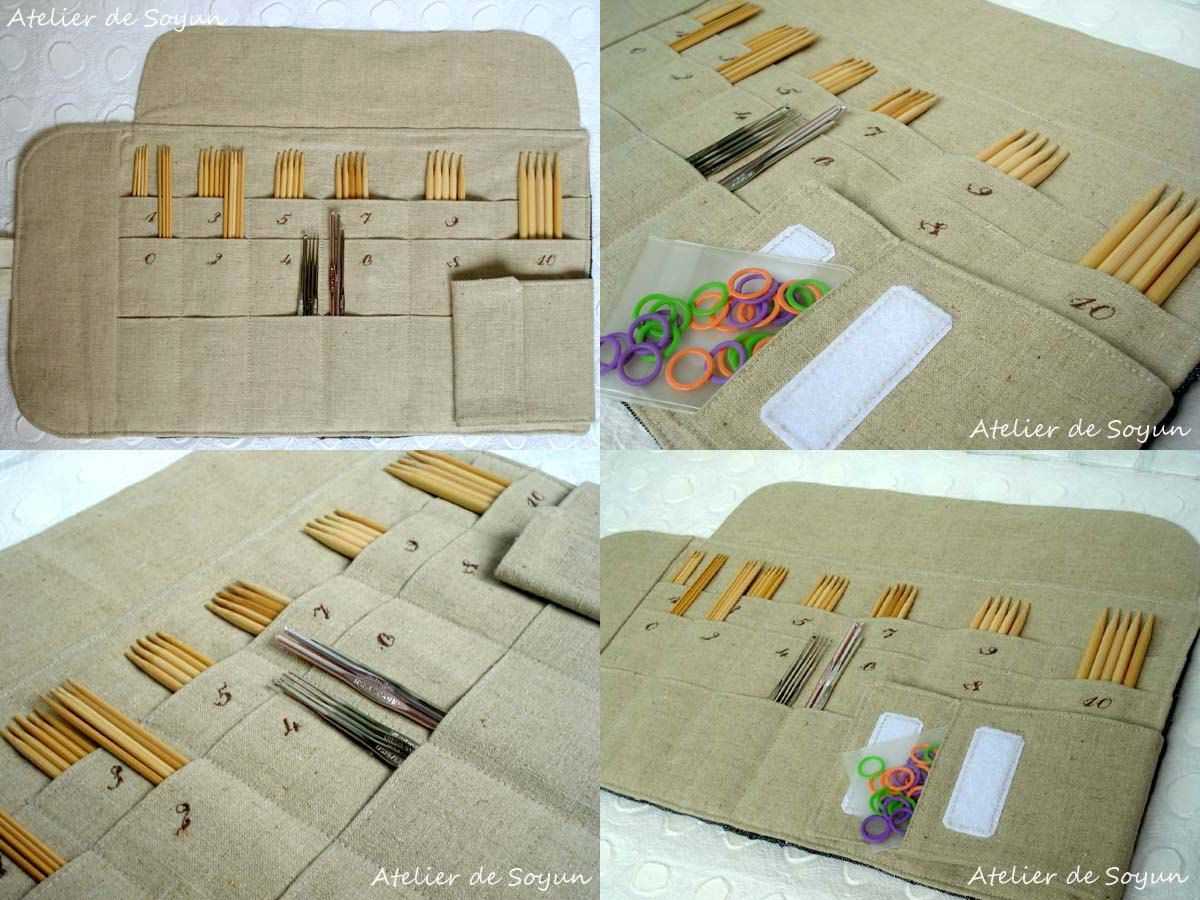 A Stylish Knitting Needle Roll Pattern for Organized Crafters