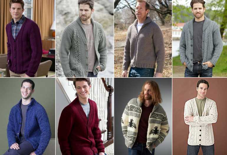 Stylish Knitting: Mens Cardigan Patterns
