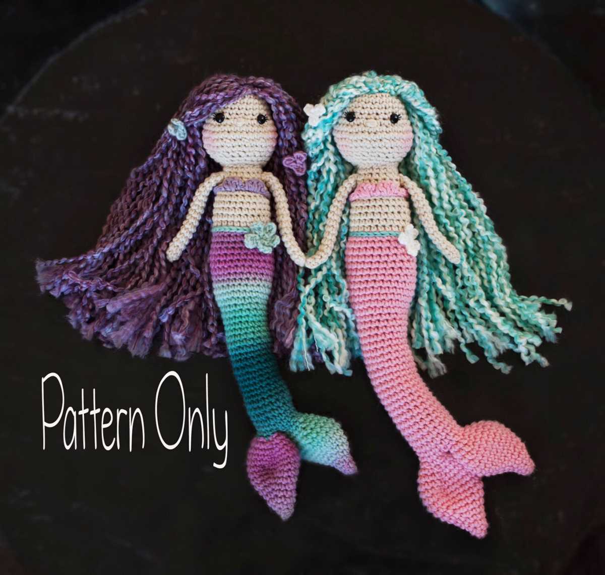 Knit your own mermaid doll with this pattern