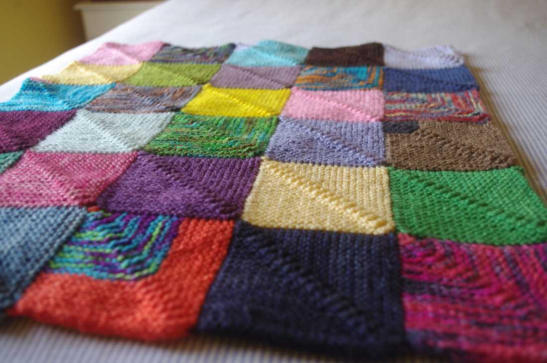 Unconventional Knitted Square Patterns for Unique Blankets