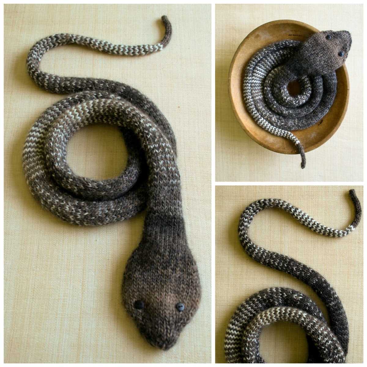 Cozy Cuddly Snake Knitting Pattern for Free