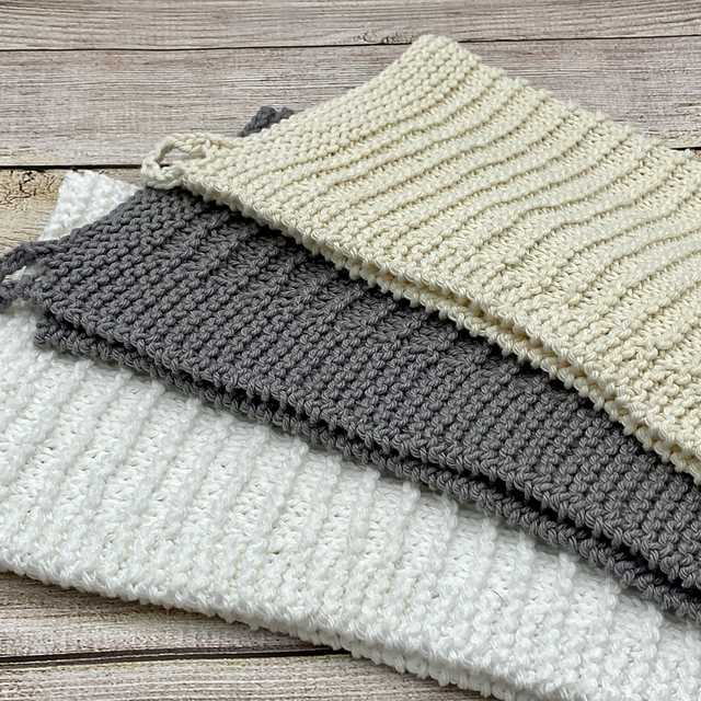 Easy and Stylish Knitted Hand Towels: Free Patterns