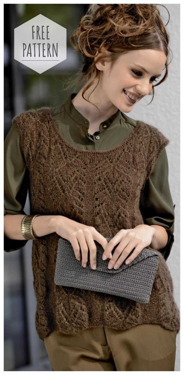 Chic and Stylish: Knit Your Own Sleeveless Jacket