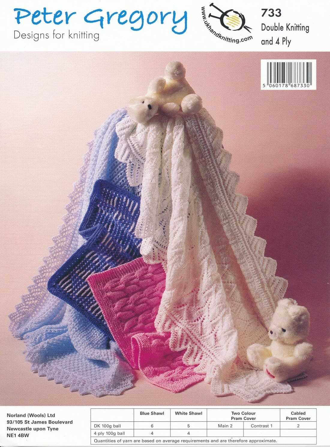 Free knitting pattern for a baby doll pram blanket