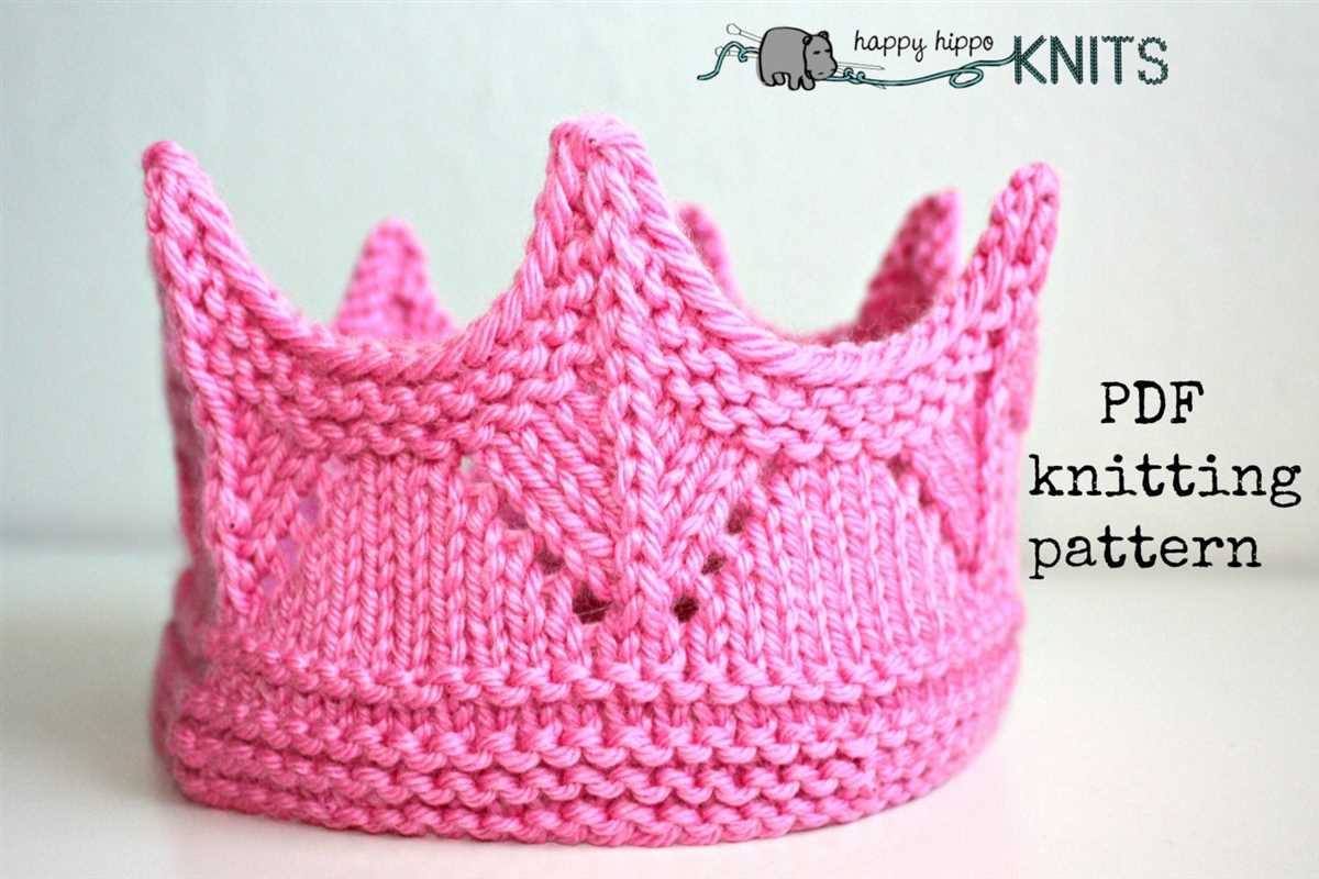 Cozy Coronation: A Regal Knitted Crown Pattern