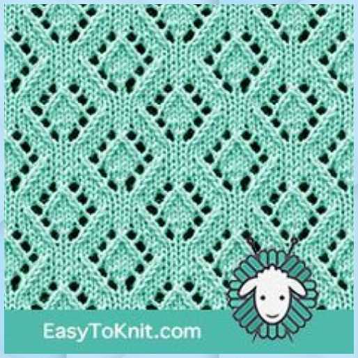 Simple Eyelet Knitting Pattern