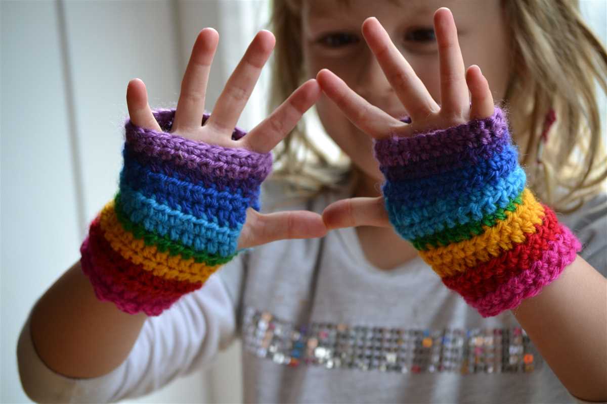 Easy Knitting Pattern for Children's Fingerless Gloves