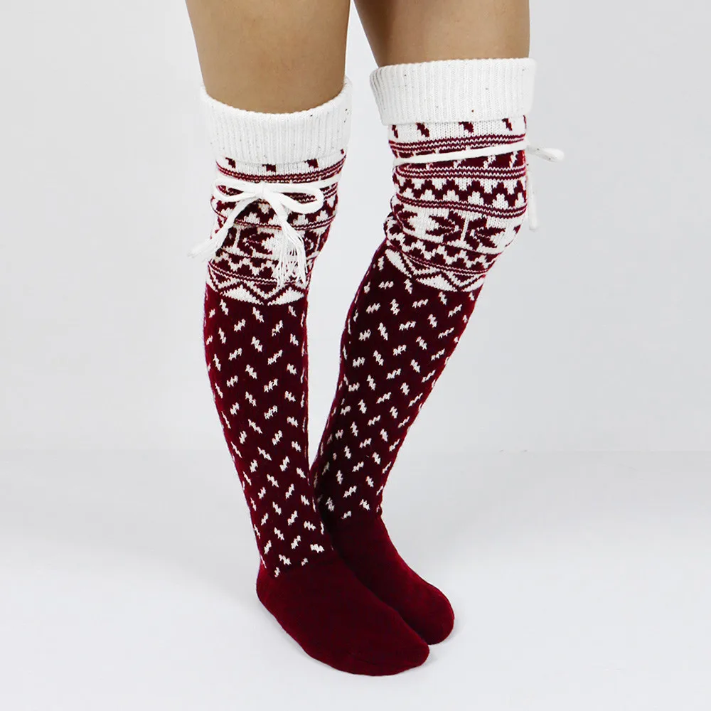 Chic and Cozy: Knit Your Own Thigh High Socks with This Pattern