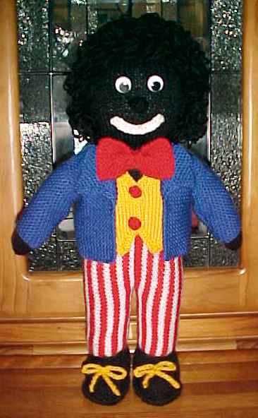 Unique knitting patterns for Aussie jeans toy