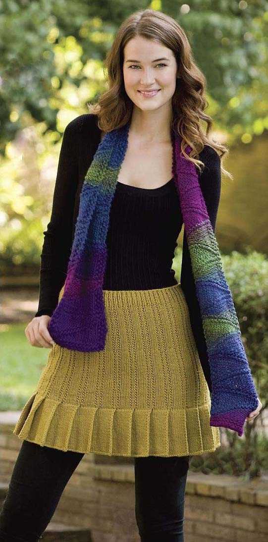 Knit a Stunning Pleated Skirt with This Simple Pattern