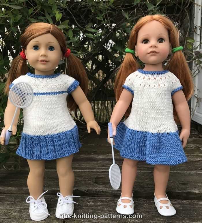Knit trendy outfits for your 18 inch doll with this free pattern