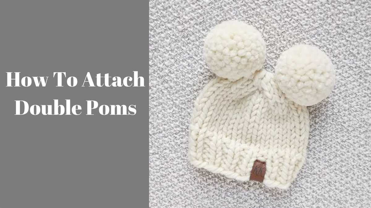 Knit a Cute Hat with Double Pom Poms