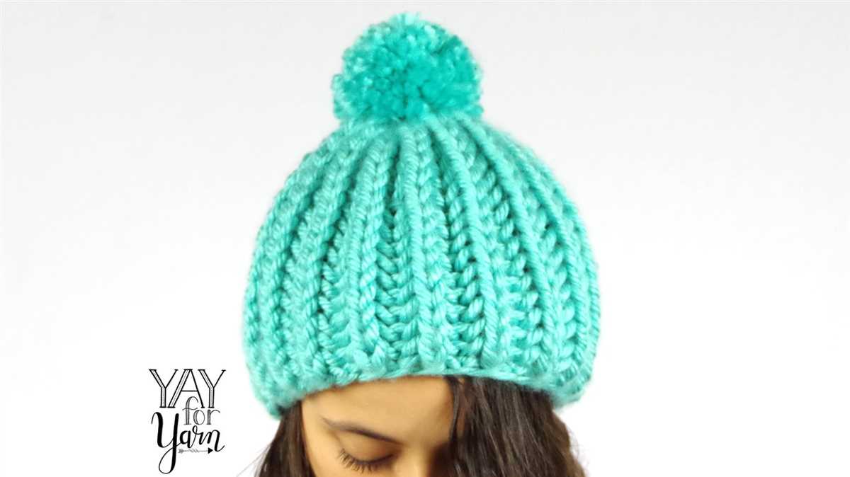 Knit a Cute Hat with Double Pom Poms