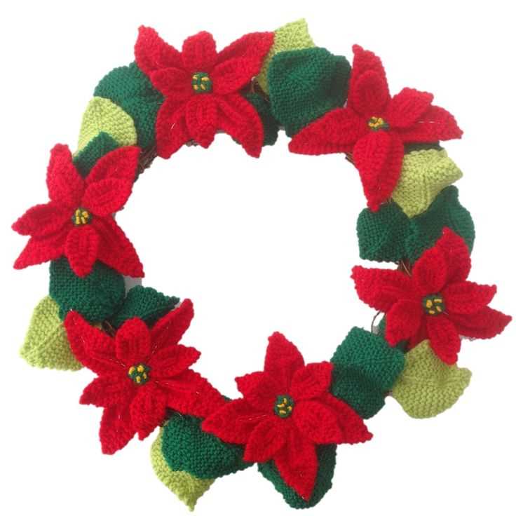 Festive Floral Crafts: Free Knitting Patterns for Christmas Flowers