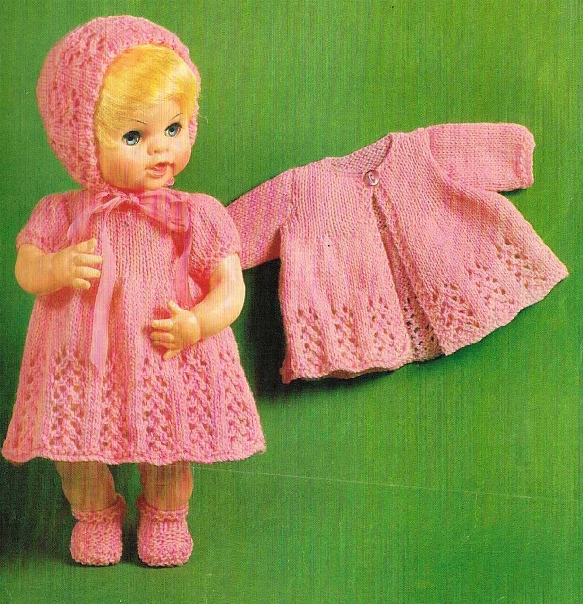 Stitch up a cozy doll pram set with these free knitting patterns