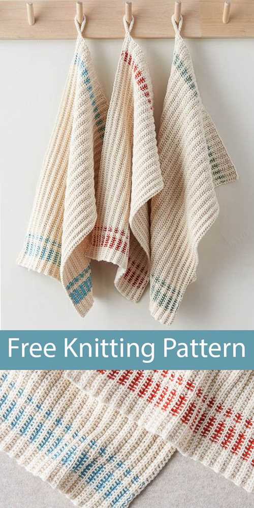 Get Creative with these Free Patterns for Knitted Kitchen Towels