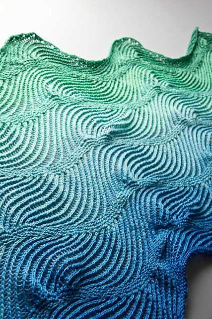Flowing Stitches: A Rippling Waves Knitting Pattern