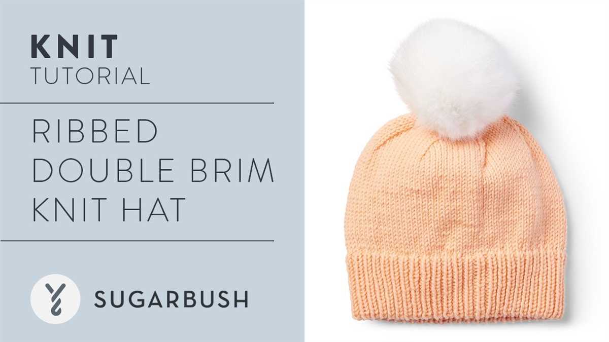 Knit a Cute Hat with Double Pom Poms