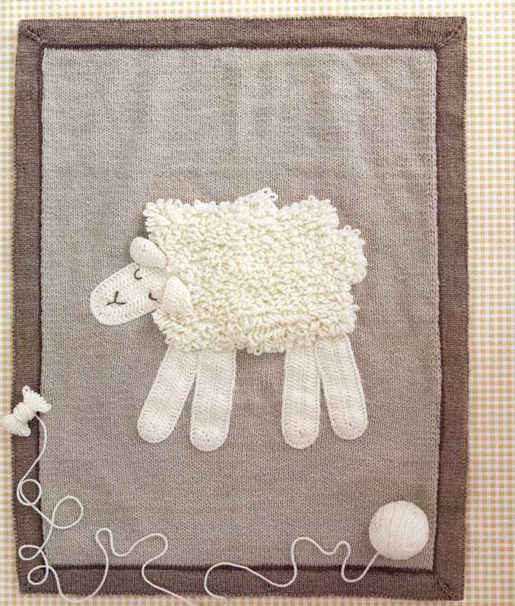Cozy Comfort: Knitting Pattern for a Sheep-Inspired Blanket