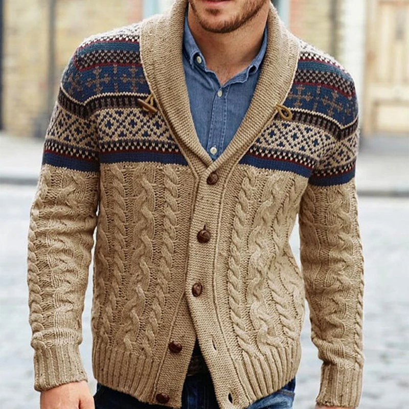 Knit a Stylish and Cozy Cable Cardigan for Men