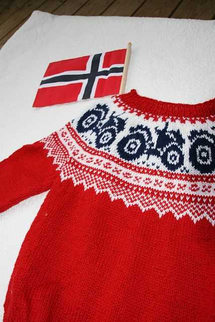 Unique Knitting Pattern featuring a Tractor Motif