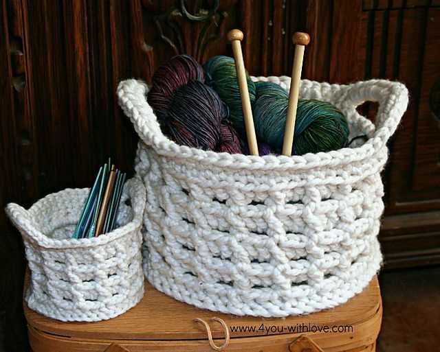 Easy and Free Knitting Pattern for a Beautiful Basket