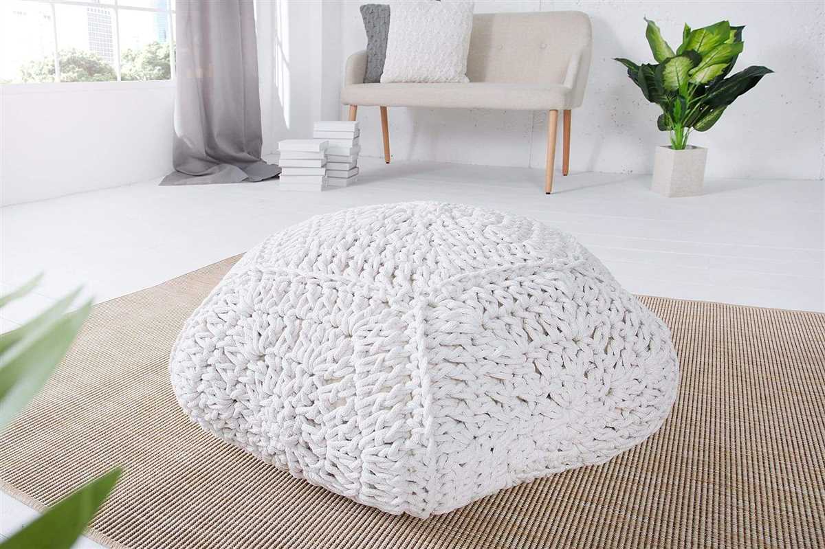 Knit Your Own Comfy Pouf: DIY Pattern