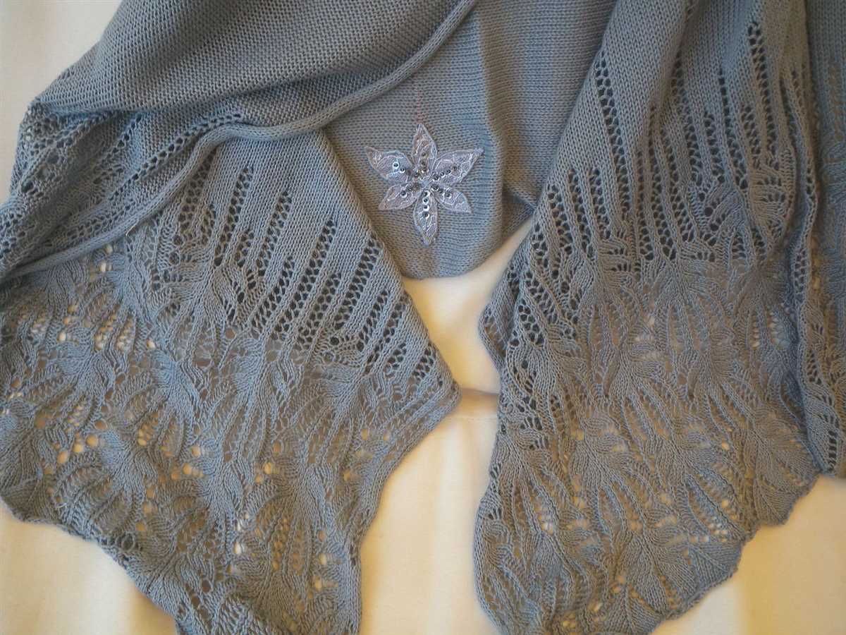Stylish Shawl Patterns Created with Machine Knitting