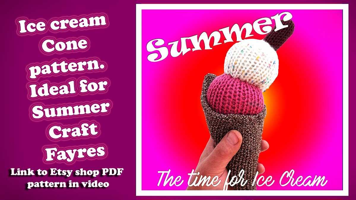 Chilly Stitches: Knit Your Own Ice Cream Cone Pattern
