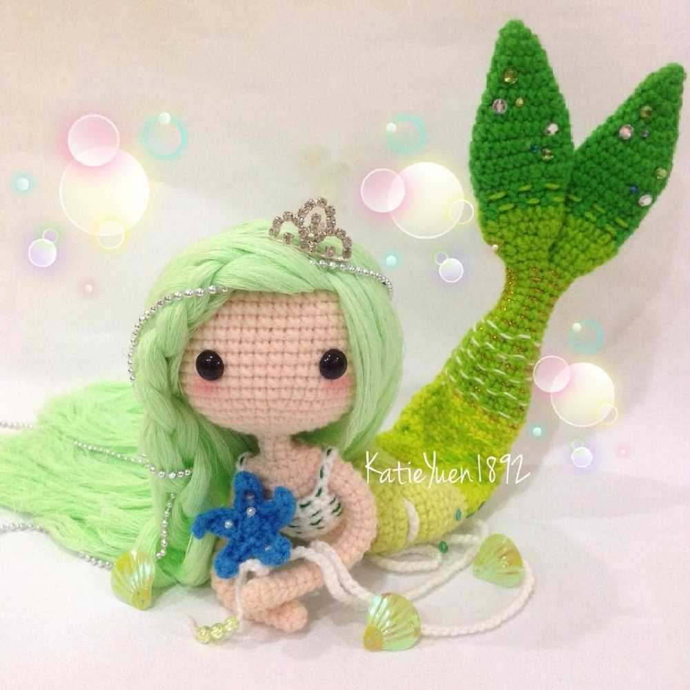 Knit your own mermaid doll with this pattern