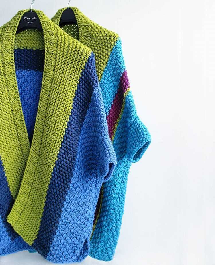 Easy and Free Pattern for Loom Knit Cardigan