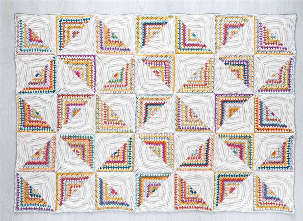 Unconventional pattern for a cozy knit blanket